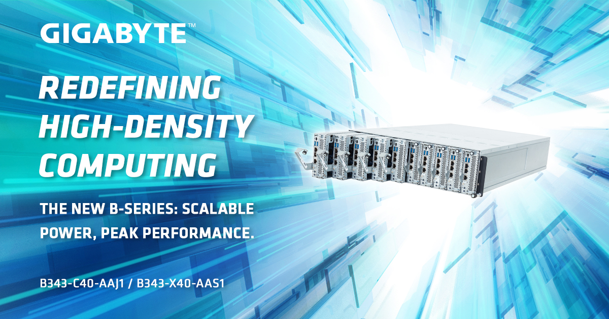Giga Computing Launches New Compute Dense GIGABYTE B-series Blade ...
